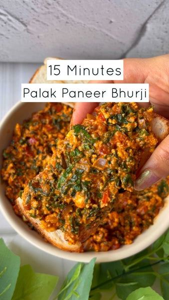 How to Make Palak Paneer Bhurji in 15 Minutes | Palak Paneer Bhurji ...