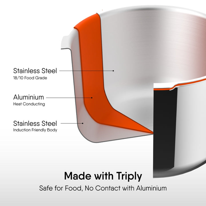 Buy Versatile Cooker – Triply Steel at Best Price | Stahl Kitchens