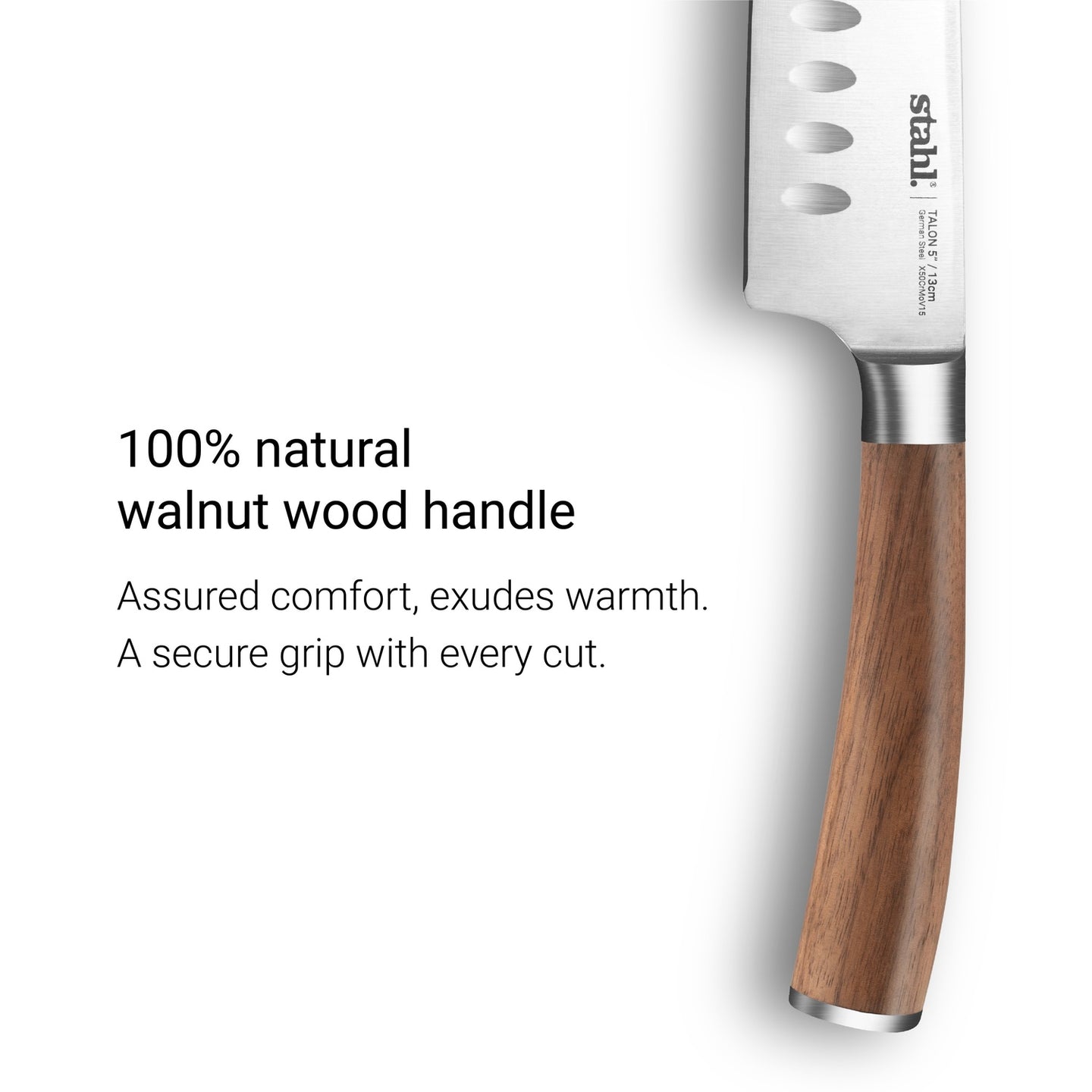 Santoku Kitchen Knife – Talon Series | German Steel & Walnut Handle ...