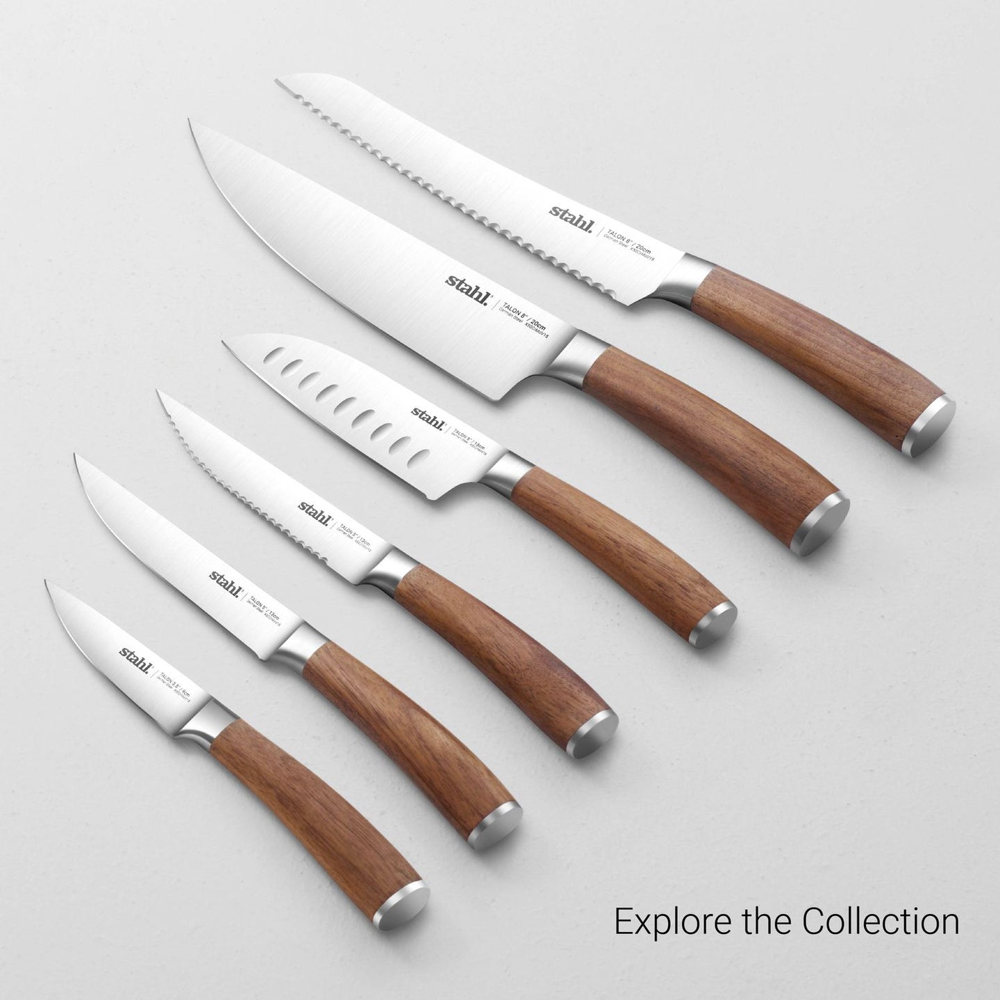 Santoku Kitchen Knife – Talon Series | German Steel & Walnut Handle ...