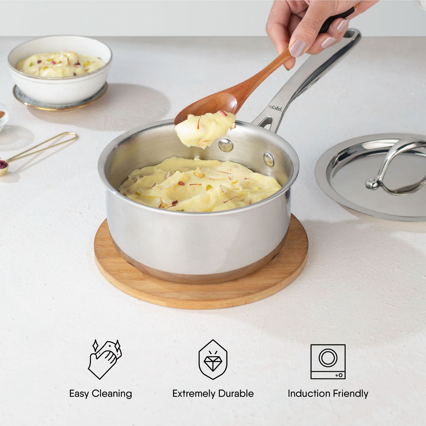 Steel Sauce Pan - Available in 4 Different Sizes | Stahl – Stahl Kitchens