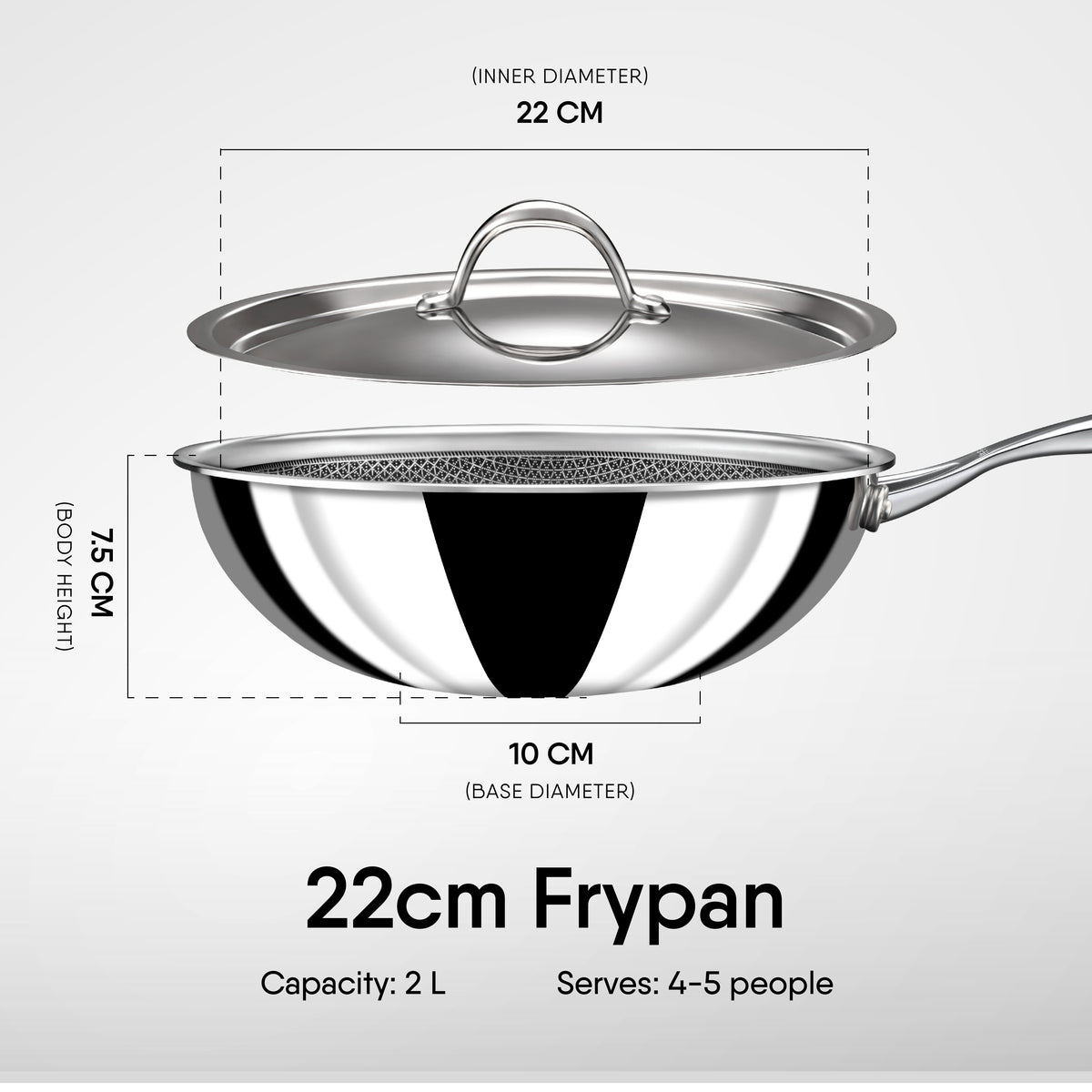 Buy Deep Frypan (Triply Artisan Hybrid Series) Online at Best Price ...